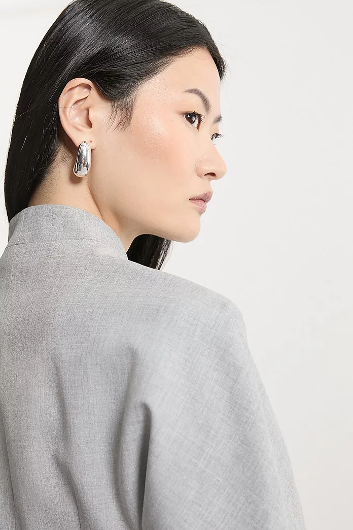 Tailored Fitted Waist Collarless Jacket | Karen Millen Tailored Fitted Waist Collarless Jacket | Karen Millen